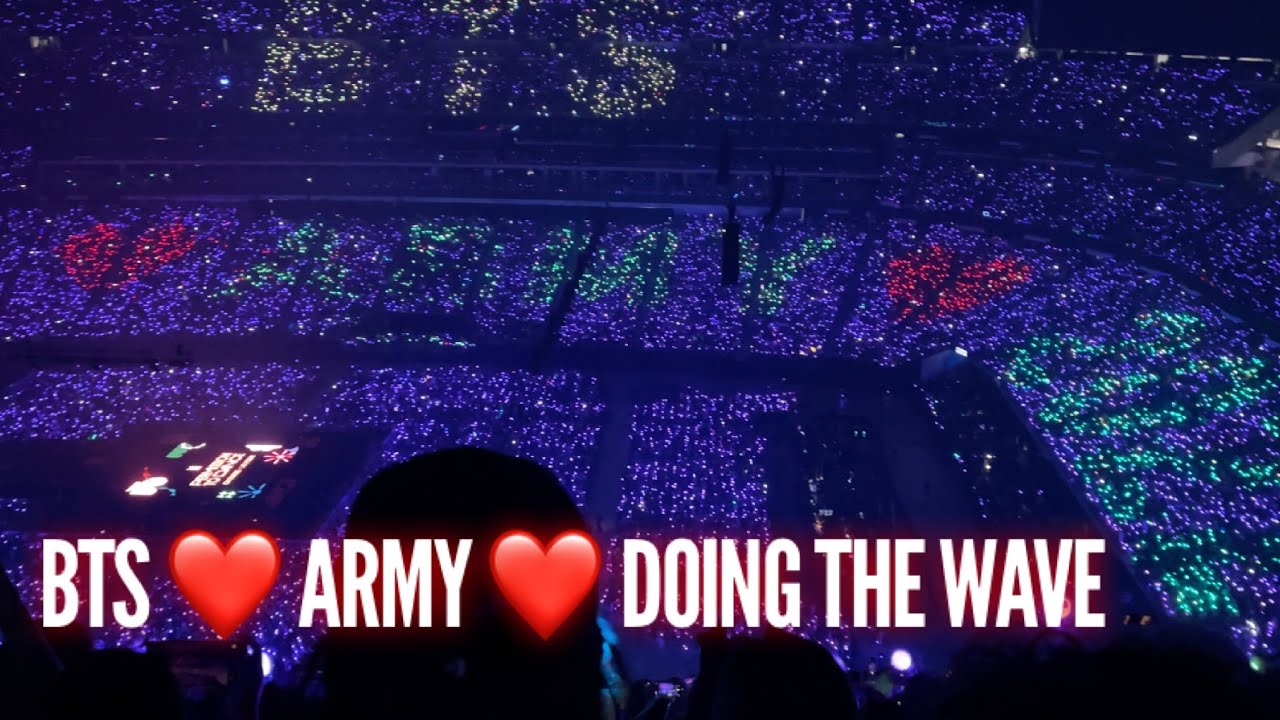 BTS ️ ARMY ️ doing the Wave was so amazing!!! 🤩 | PTD On Stage Las ...