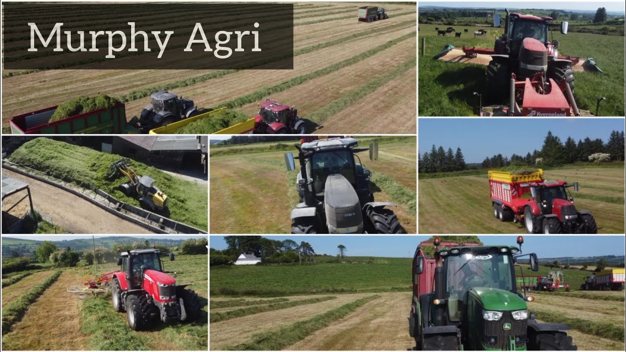 Murphy Agri ~ 3 wagons ~ Silage 2023 - YouTube