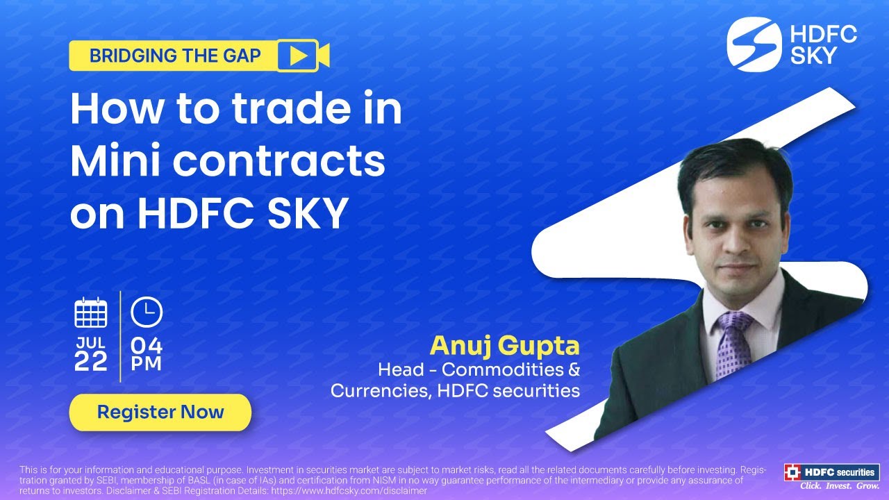 How to trade in Mini contracts on HDFC Sky App. - YouTube