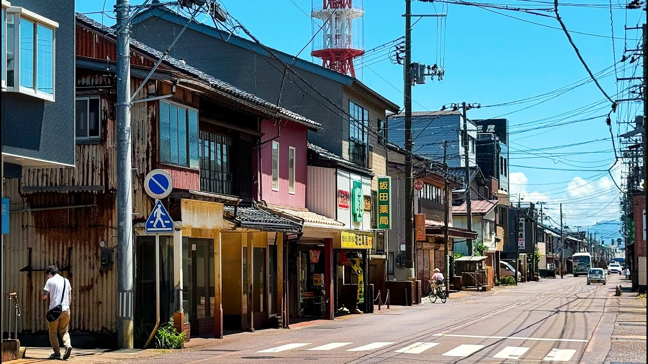 Japanese countryside Naoetsu walk (Niigata) //4K - YouTube