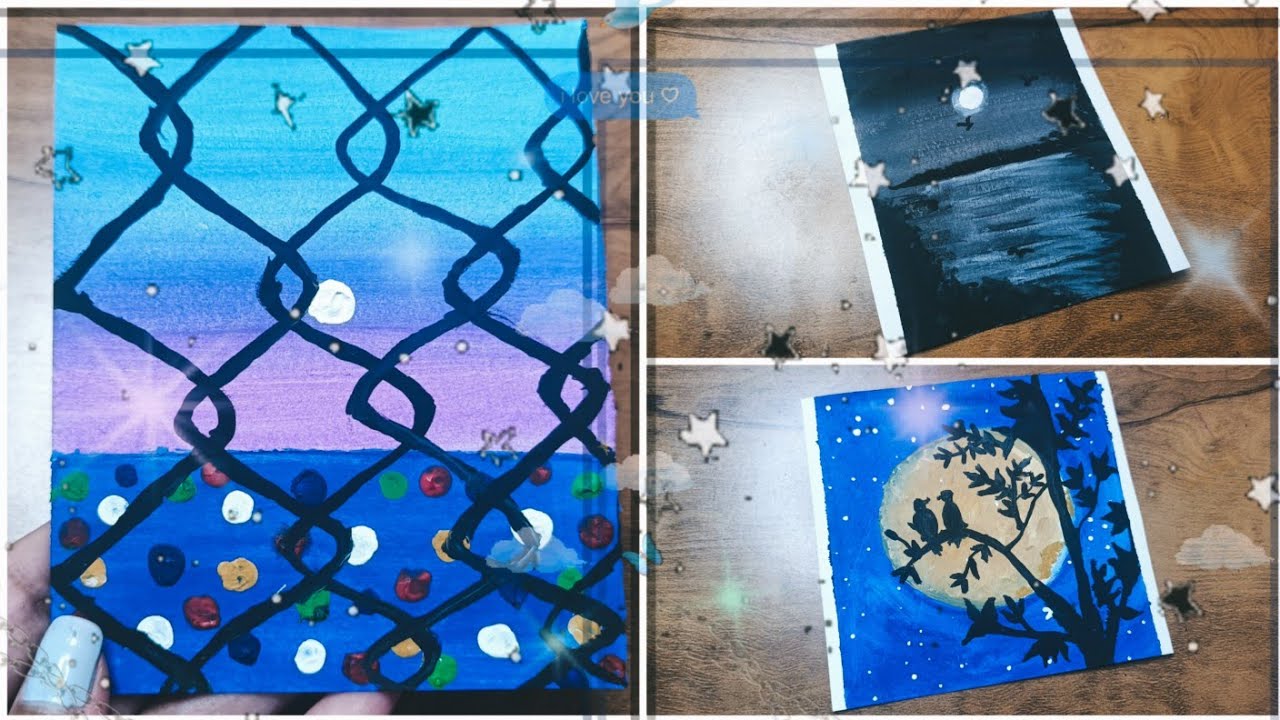 3 Easy & Simple Way To Painting For Beginners|Easy Drawing Step By Step ...