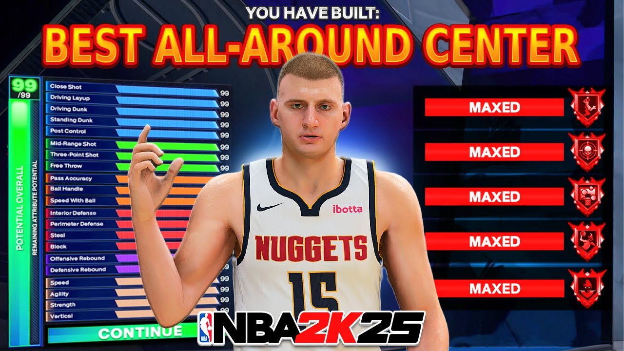 7FT ALL-AROUND CENTER BUILD will DOMINATE NBA 2K25! - YouTube
