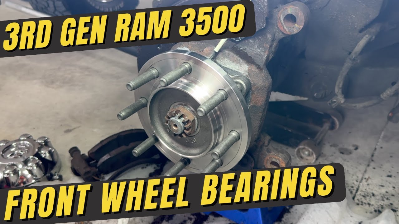 3rd Gen Ram 3500 Front Wheel Bearing - YouTube