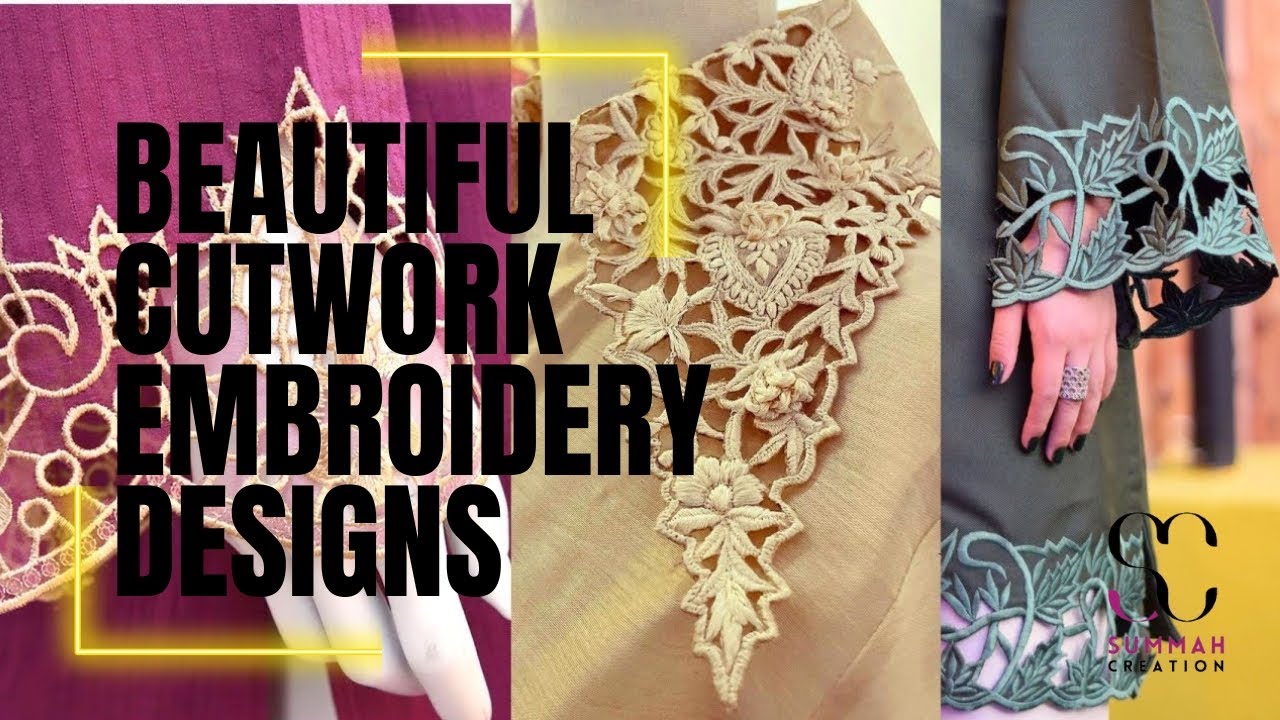Beautiful Cutwork Embroidery Designs I Cutwork Embroidery Dress Design ...
