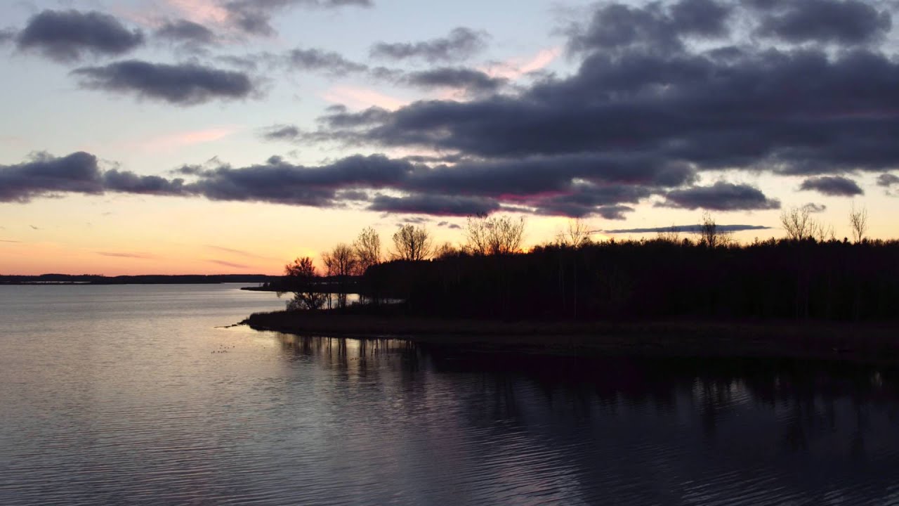 Luther Marsh Wildlife Area sunset aerial[4k][inspire 1 pro] - YouTube