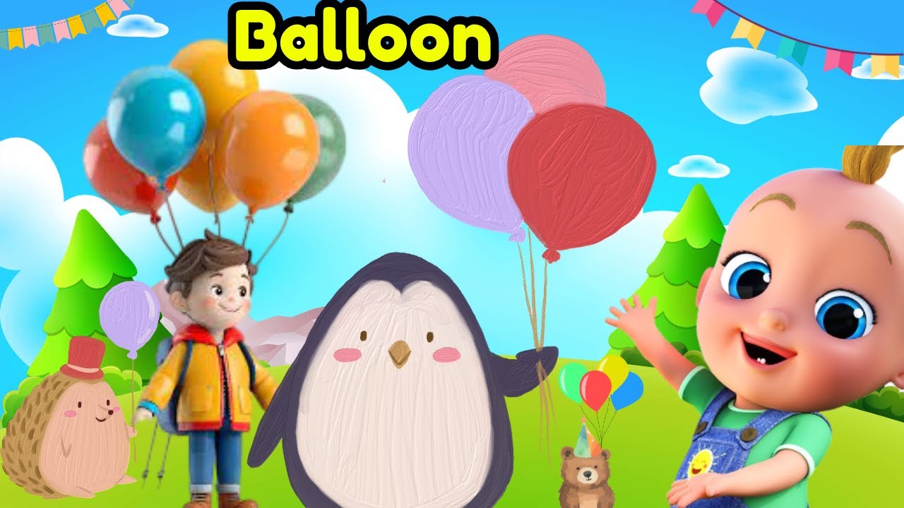 Balloon Song For Kids || Kids Song || Cocomelon Nursery Rhyme - YouTube