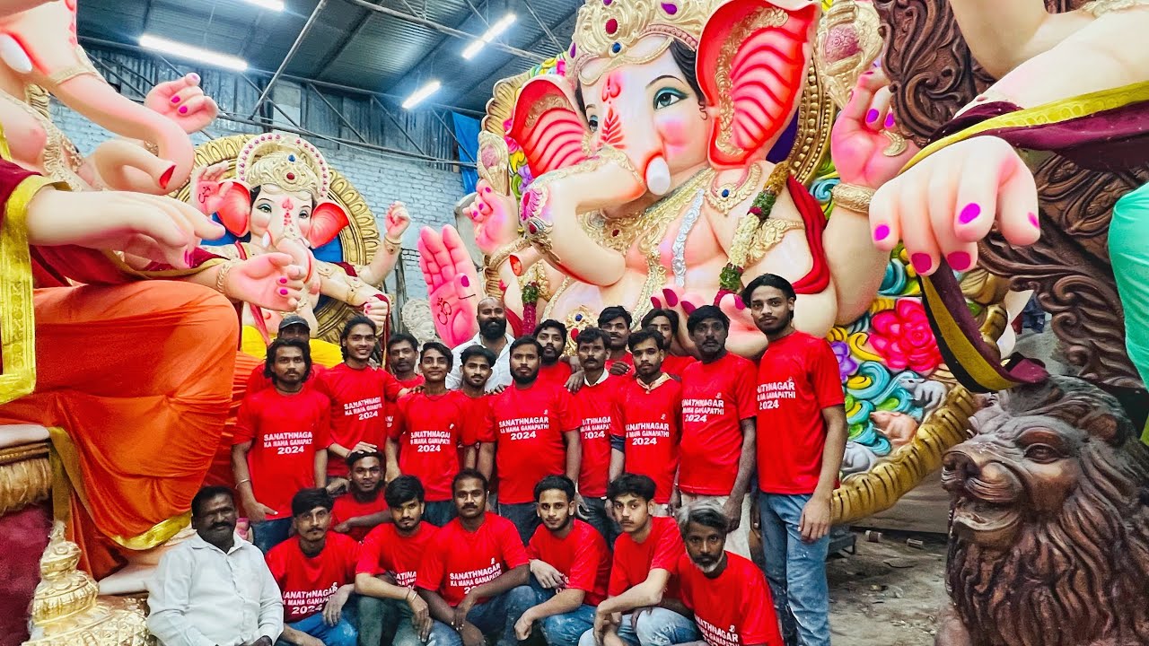 Sanathnagar Ka Maha Ganpati 2024 | First Ganesh Transportation from ...