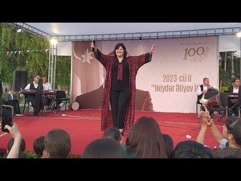 Aşıq Zülfiyyə (Ağcabədi rayonunda konsert) Heydər Əliyevin 100 illik yubileyi