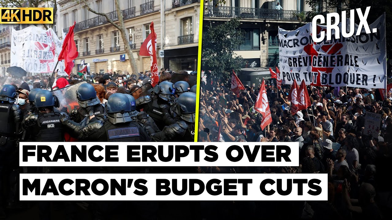 "Let's Bury Macron" Protests Against France's President And New Prime ...