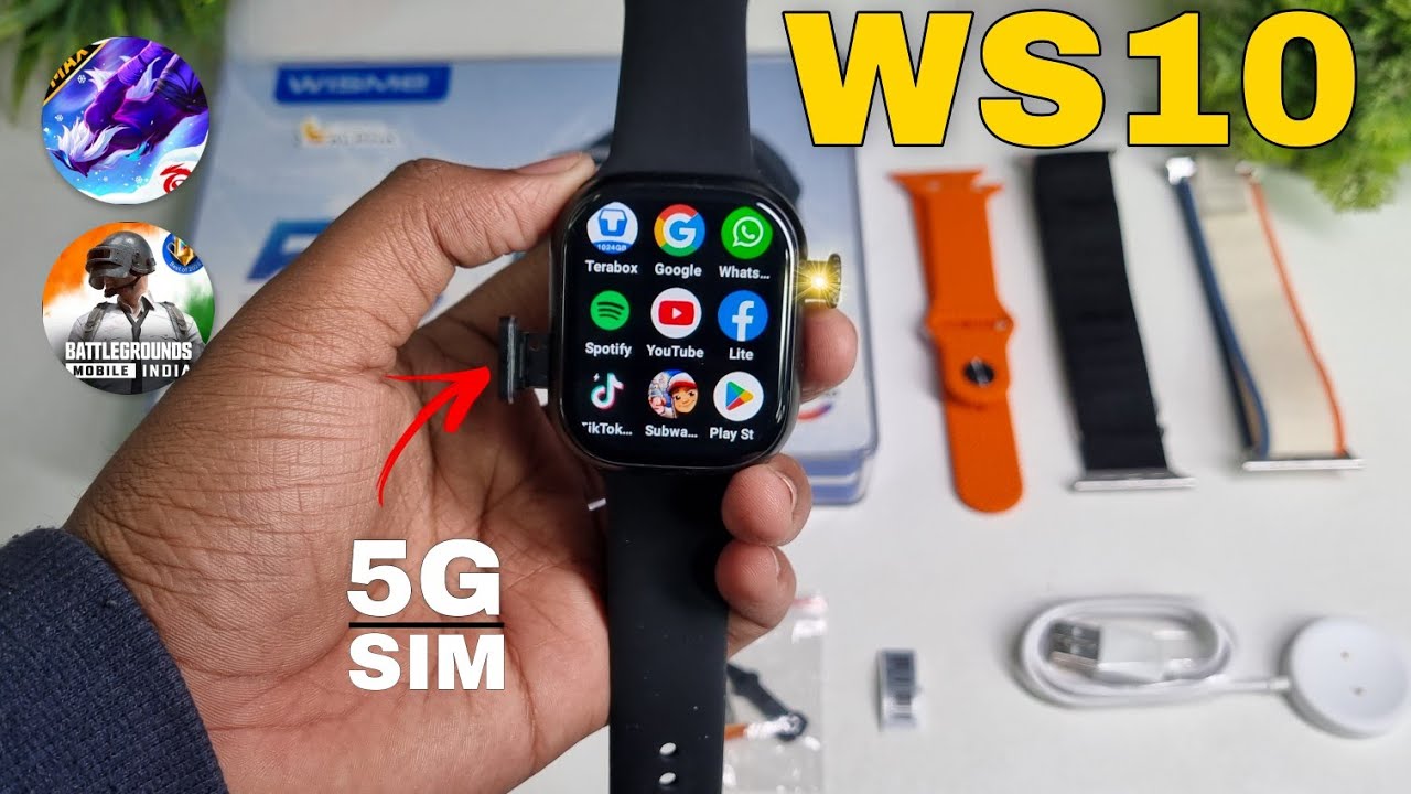 🔥BEST 5G Android Smartwatch ⚡️ With 3 Straps, 12MP Spy Camera 📸 ...