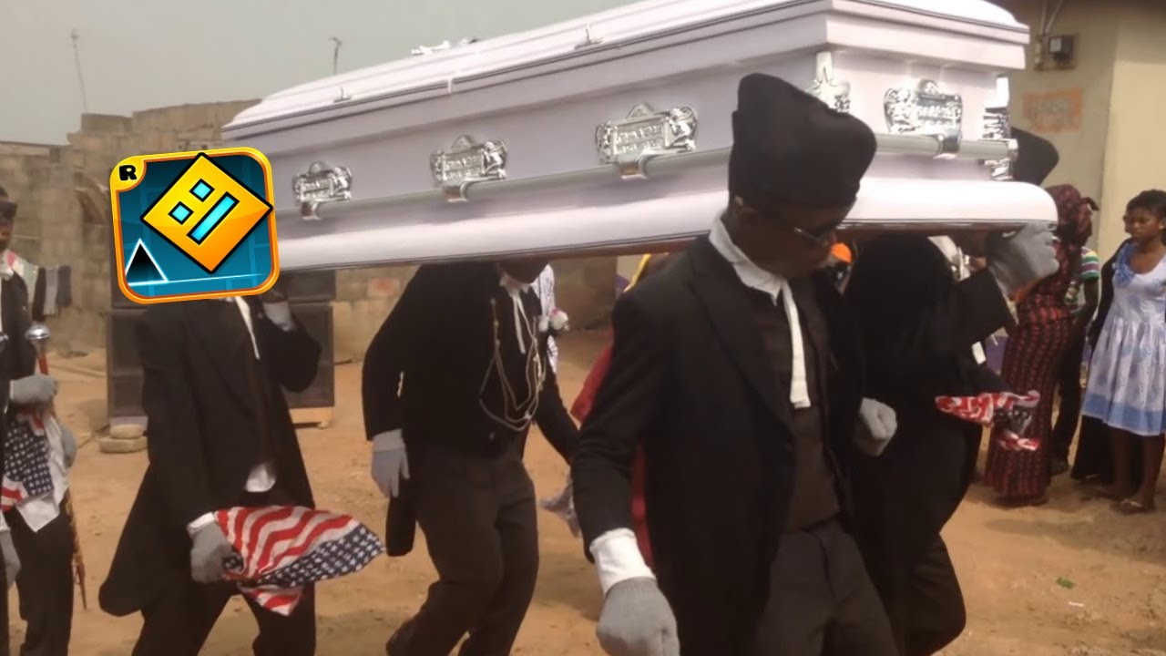 FUNERAL DANCING (FUNNY COFFIN DANCE) MEME - GEOMETRY DASH LAYOUT - YouTube