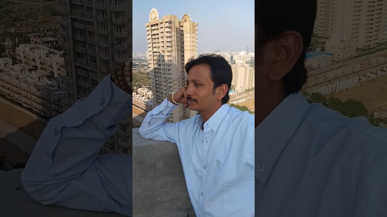 🤔Oh ! Thinking deeply at high rise building in gurugram🤨 #real #viral # ...
