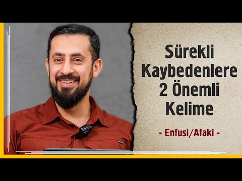 Sürekli Kaybedenlere 2 Önemli Kelime - Enfüsî Afakî | Mehmet Yıldız @hayalhanem
