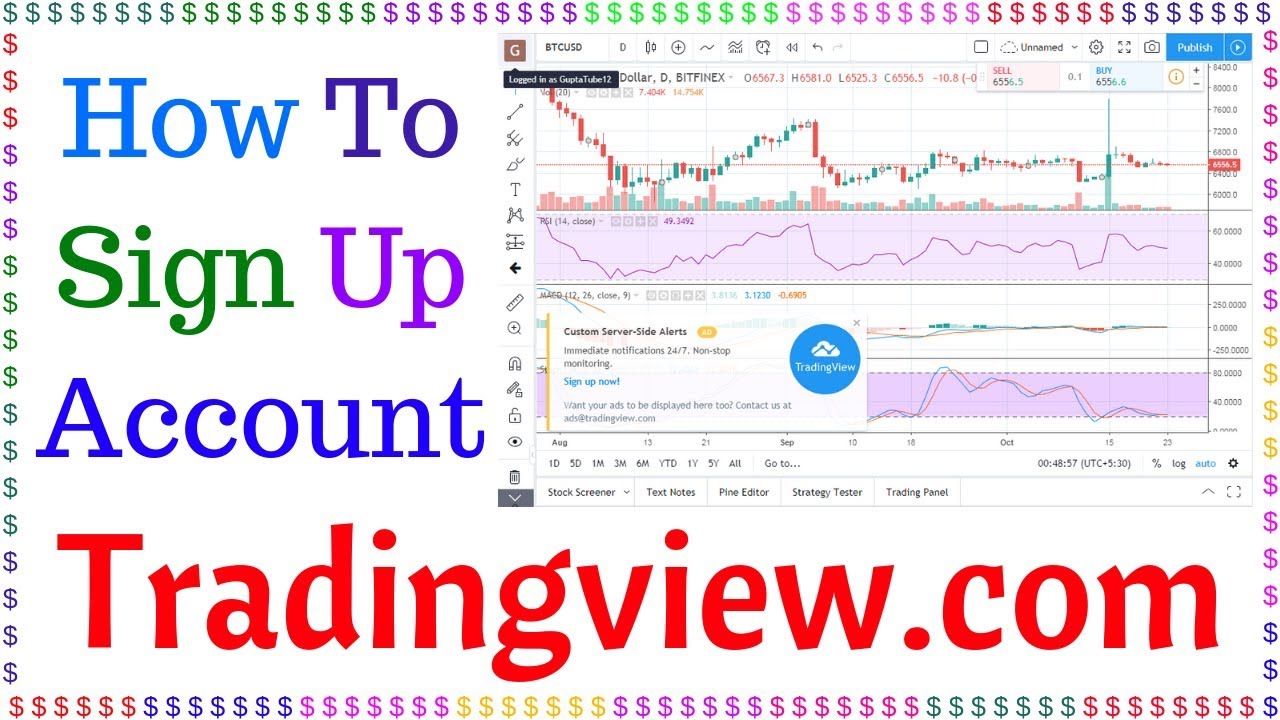 How To Sign Up Account Tradingview.com, Technical Analysis Tradingview ...