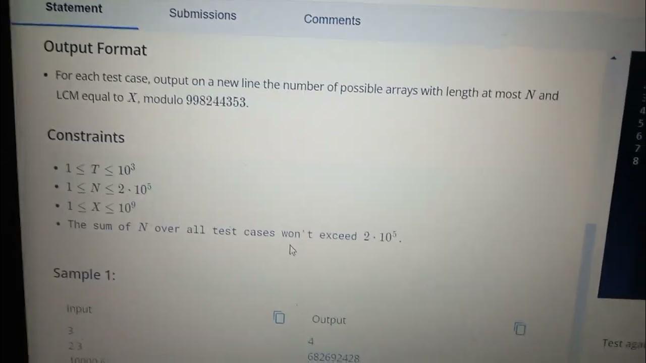 How Many Arrays codechef Solution (div.4) || Codechef live Solution ...