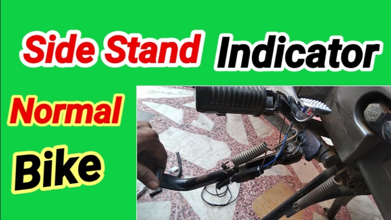 side stand indicator in bikes - YouTube