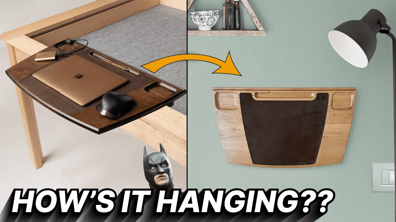 FINALLY! A Storage Solution (mount a player desk on your wall) S12E03 ...
