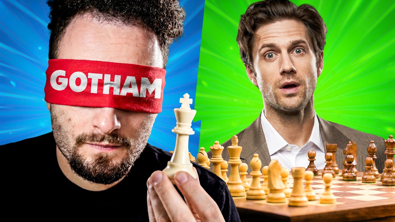Can Broadway Star Aaron Tveit Beat GothamChess BLINDFOLDED? - YouTube