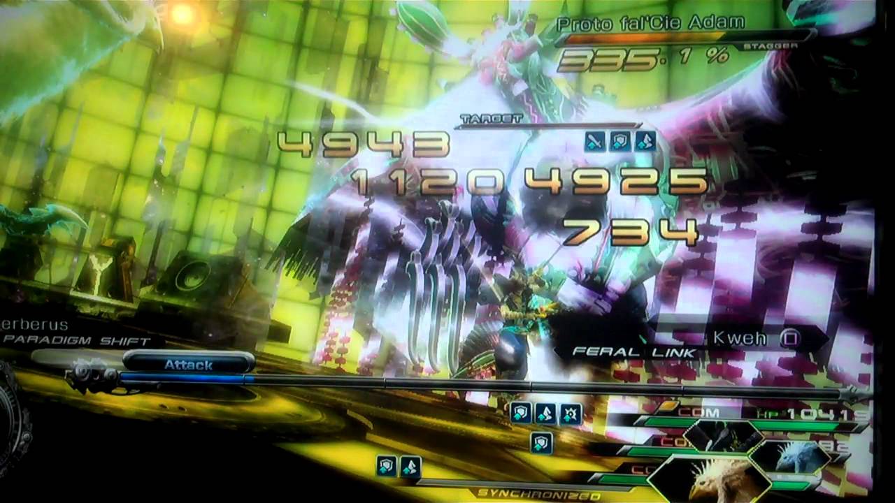Final Fantasy 13-2 Adam Fal'cie battle plus the hidden battle - YouTube