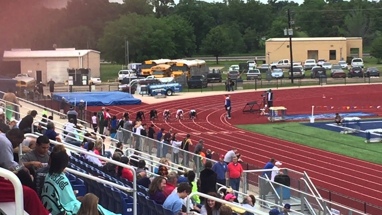 100m dash Area track meet 11.23 4/23/15 Michael Hess Lane 3 1st WPHS ...