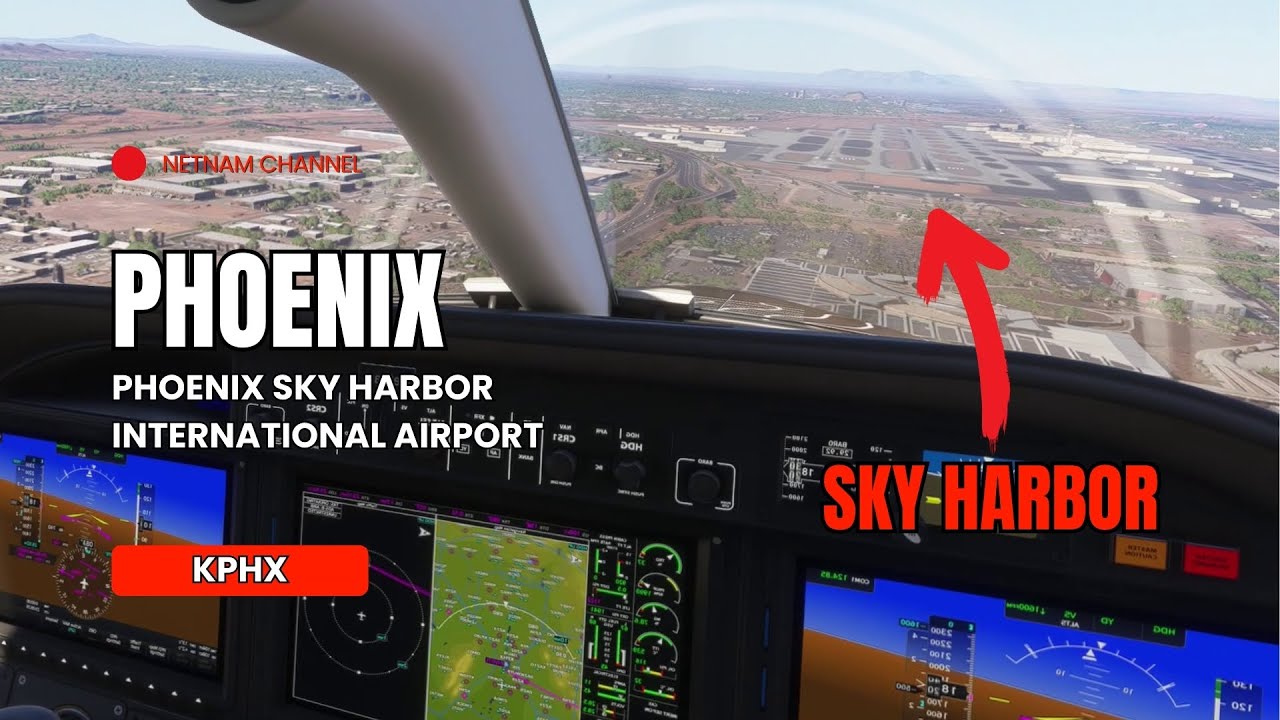 Landing in Phoenix Arizona | Phoenix Sky Harbor International Airport ...