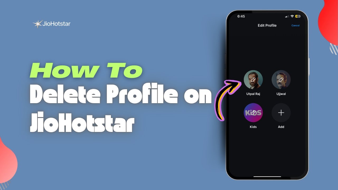 How to Delete Profile on JioHotstar - YouTube