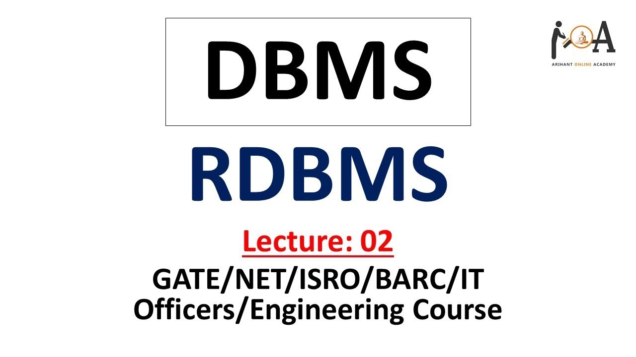 RDBMS Codd Rules, Lecture 02 | GATE, NET, ISRO, BARC, IT Exams ...