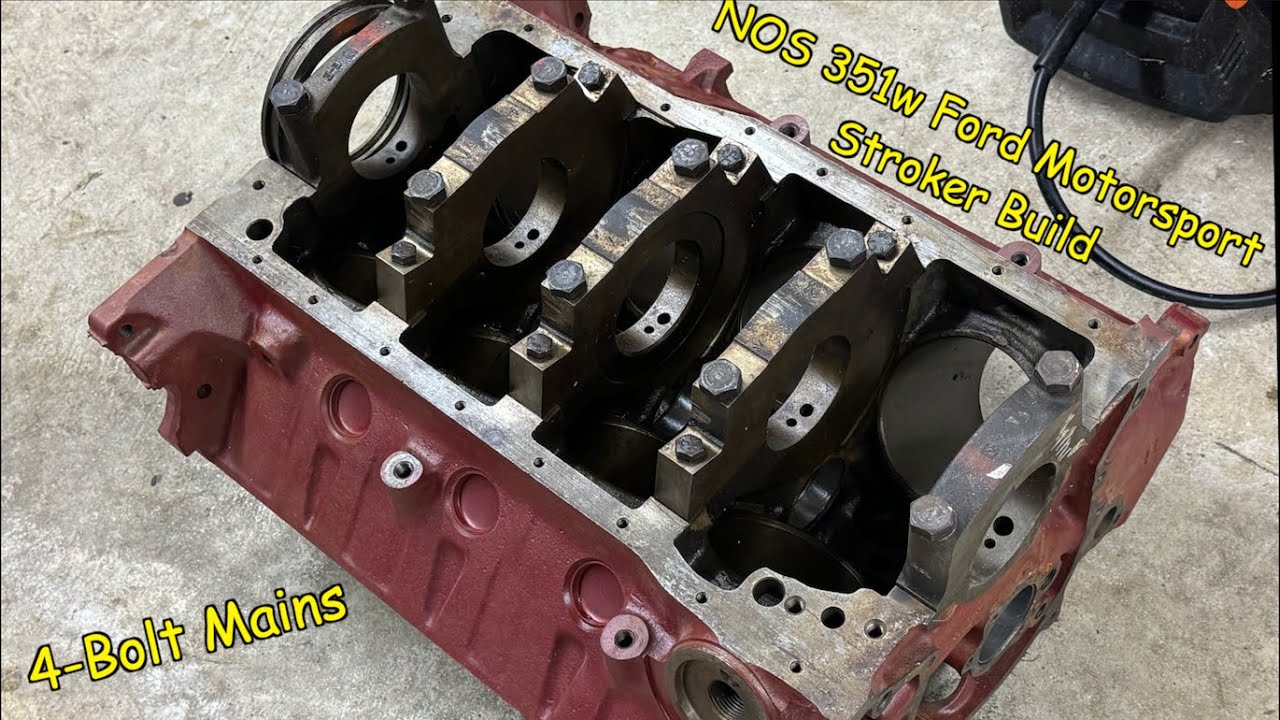 NOS Ford Motorsports Engine Block For Petes 408w Stroker Build - YouTube