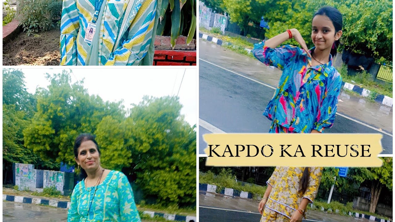 PRINTED KAPDE SE GHAR PE BANAI ITNI BEAUTIFUL DRESS/SIMPLE KAPDEKA ITNA ...
