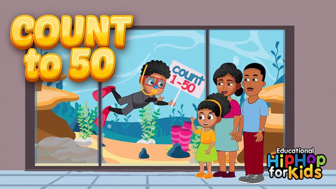 Count to 50 | Kids Songs + Nursery Rhymes | Educational Hip Hop for ...