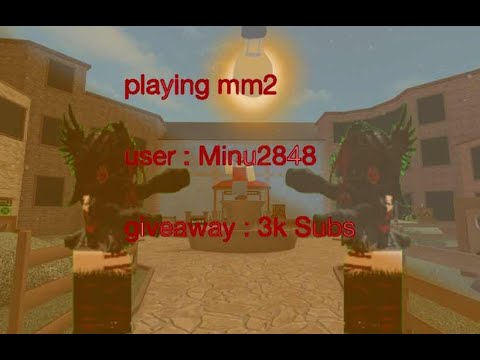 Mm2 giveaway - YouTube