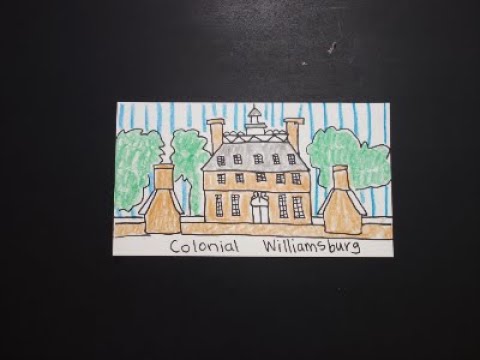 Let's Draw Colonial Williamsburg! - YouTube