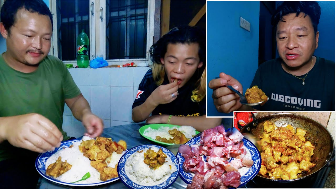 i ma cooking PORK FOR BIG UNCLE Diwaaz & friend Arpan Rai || Rojan Rai ...