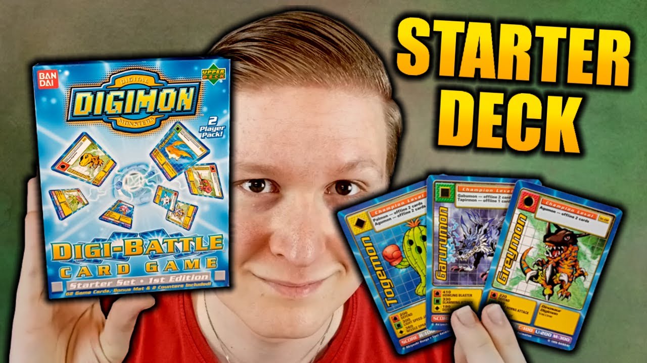 True Nostalgia! - Digimon Digi-Battle Starter Set Opening - YouTube