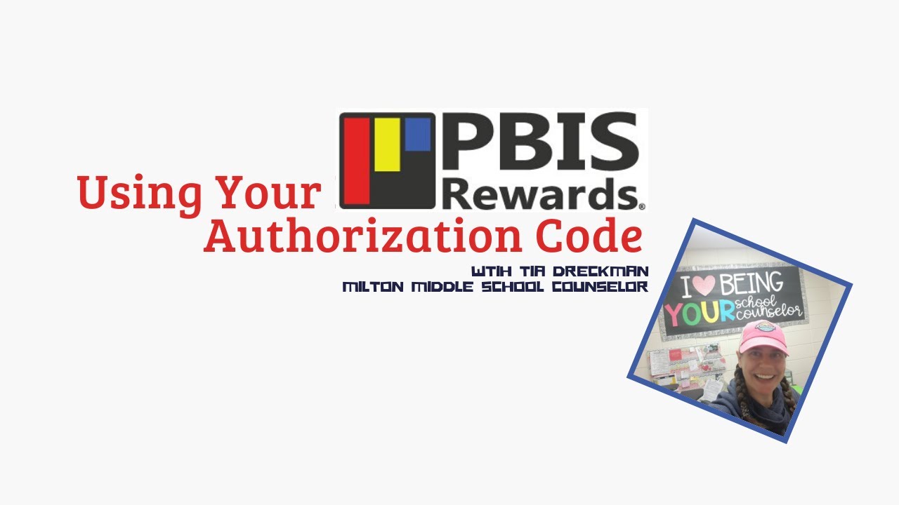 Using Your PBIS Rewards Authorization Code - YouTube
