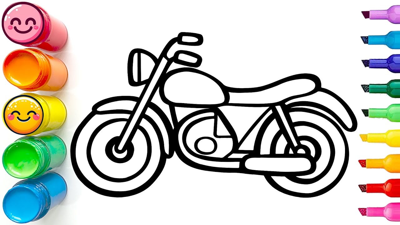 How to Draw a Cool Motorcycle | Easy Step by Step Tutorial - YouTube