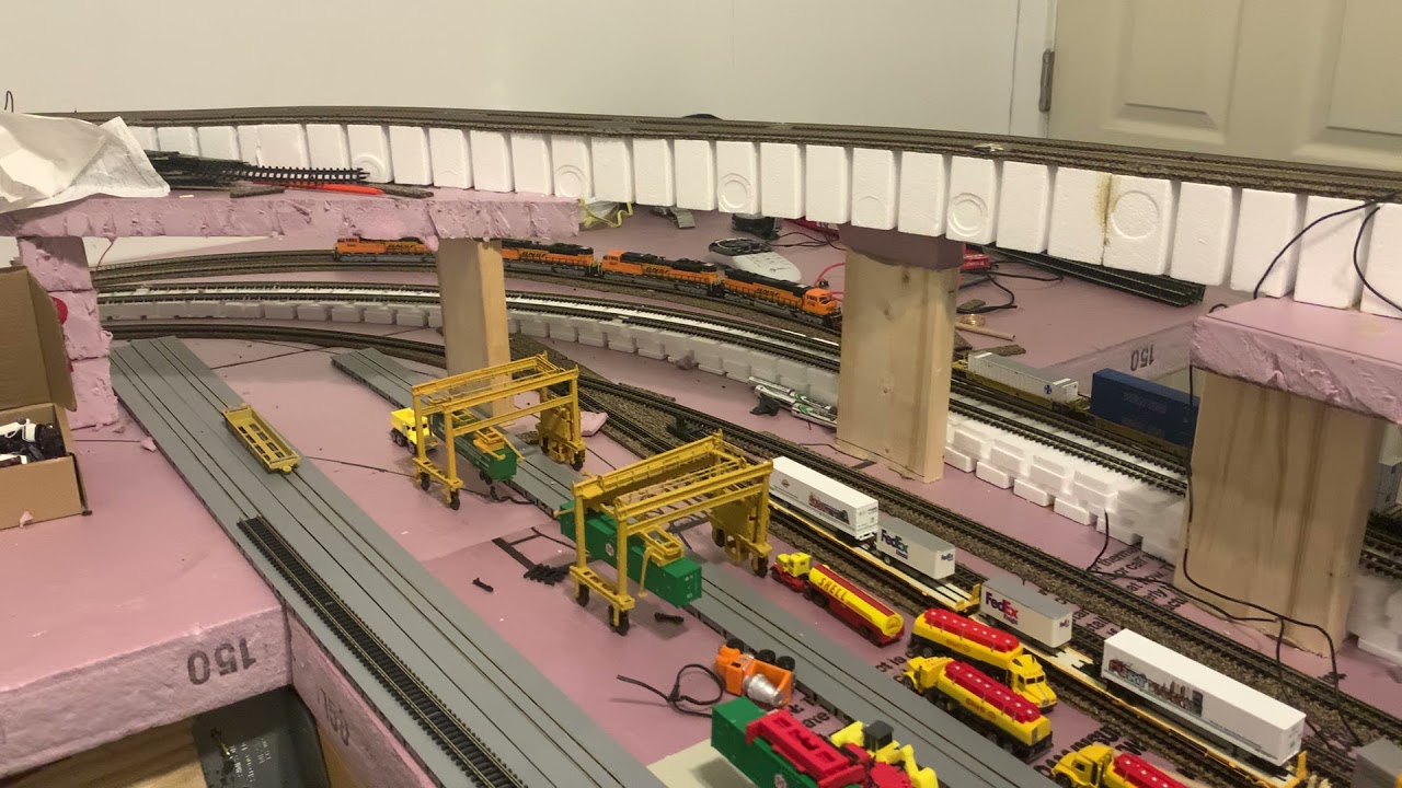 A brief look at my first layout being built - YouTube