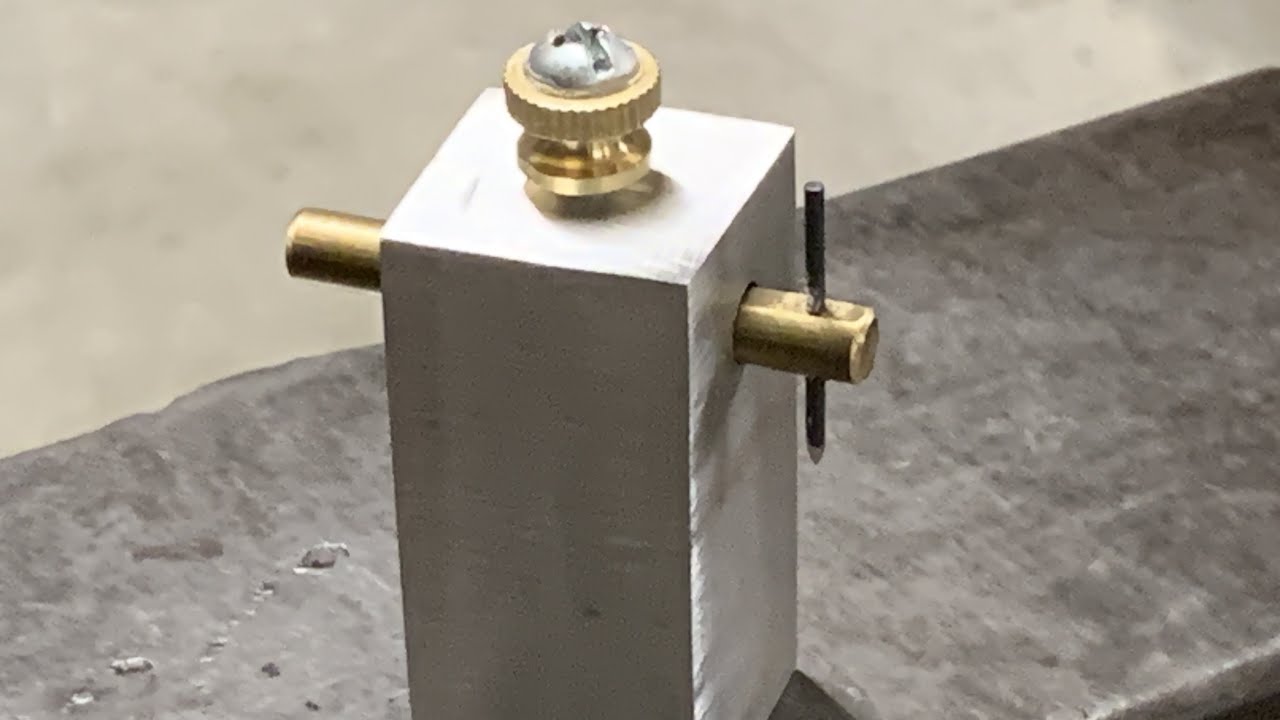 How to Make a Center Scribe for Knife Making - YouTube