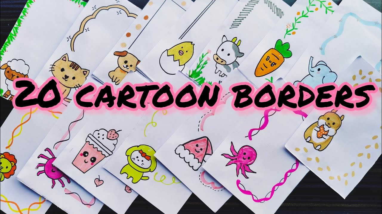 20 cartoon border ideas 💡 - YouTube