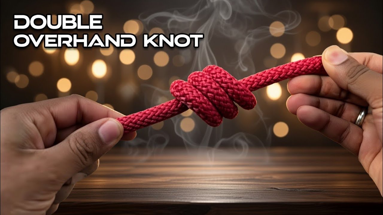 How To Male A Double Overhand Knot ? - YouTube