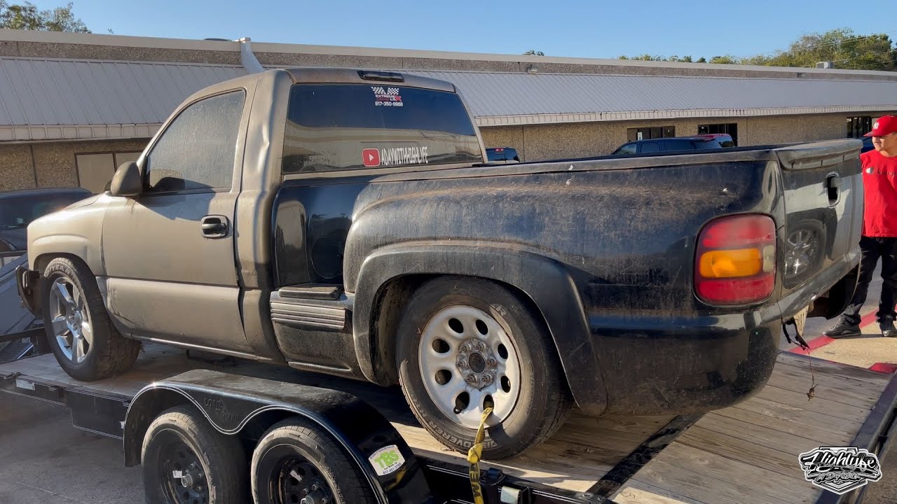 TAKING STEPSIDE TURBO TRUCK TO EXTREME LSX GARAGE AFTER 2 YEARS! - YouTube