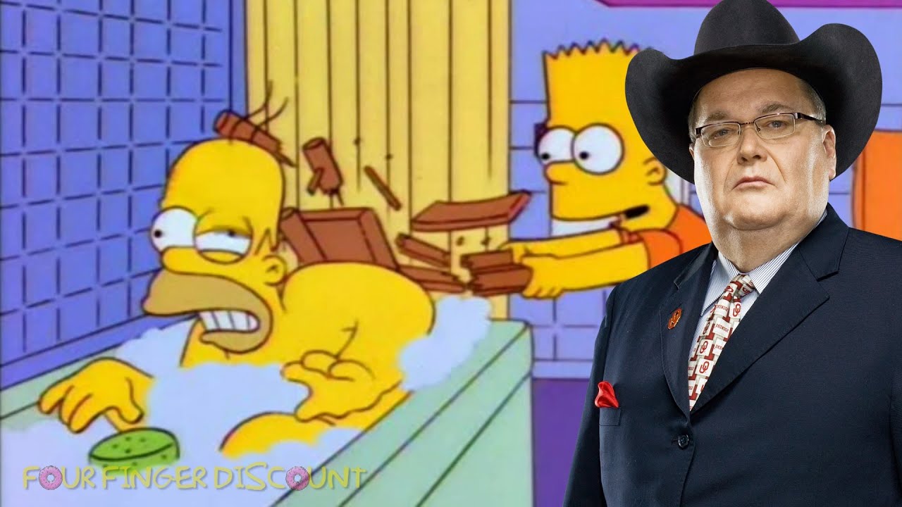 WWE Jim Ross Commentary On The Simpsons - YouTube
