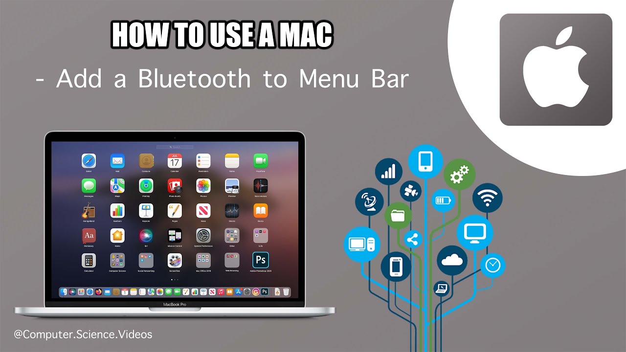 How to ADD the Bluetooth Shortcut to the Menu Bar On a Mac - Basic ...