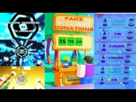 new Pls Donate But fake robux gameplay|giveaway|Fake Donate 3 [Release ...