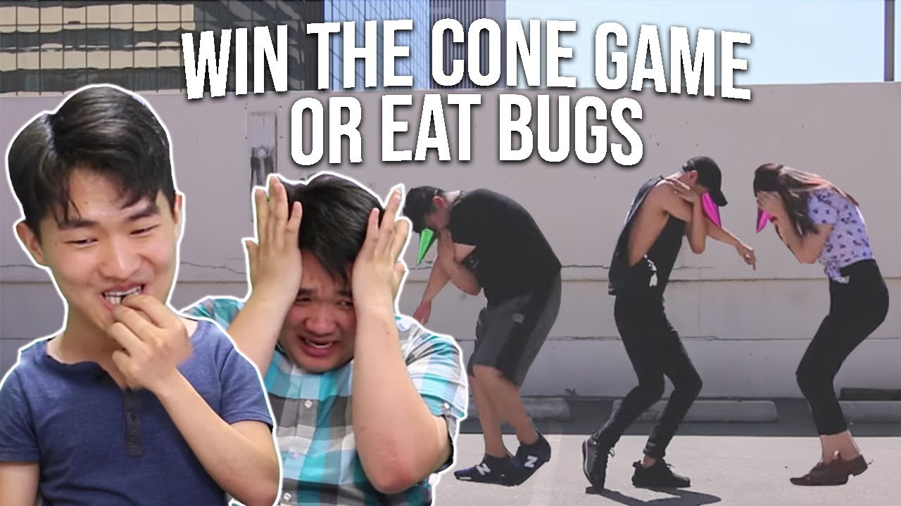 Win the Cone Hat Game or EAT BUGS! | Kool Oppas & Unnies - YouTube