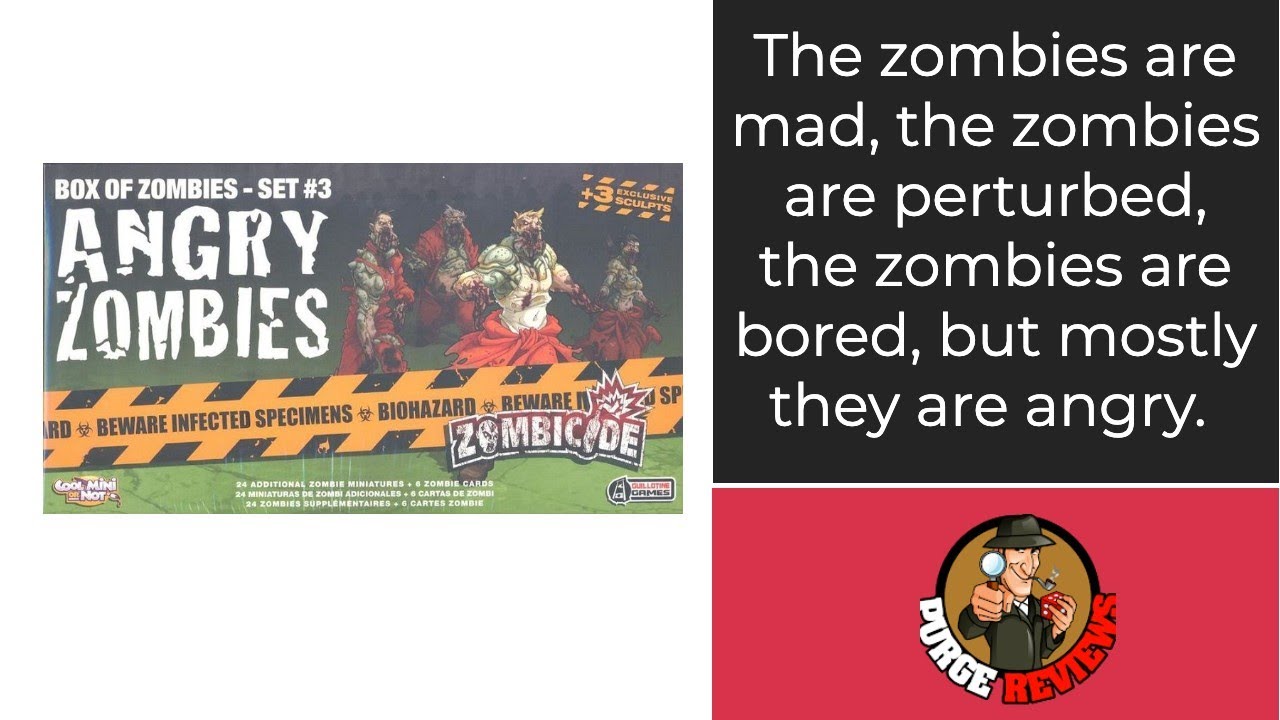 Zombicide Box of Zombies Set #3: Angry Zombies by Purge Reviews - YouTube