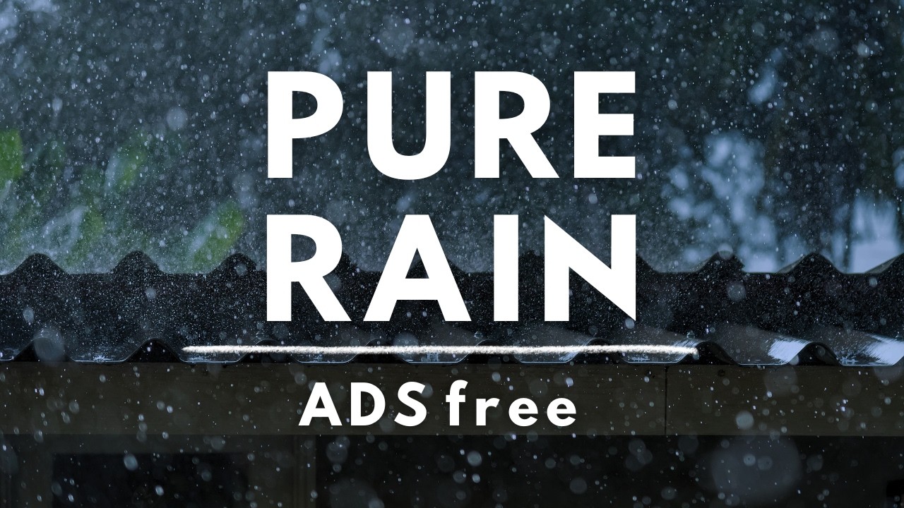 Rain Sounds for Deep Sleep 🌧️ Calm Rain Ambience -ads free - black ...