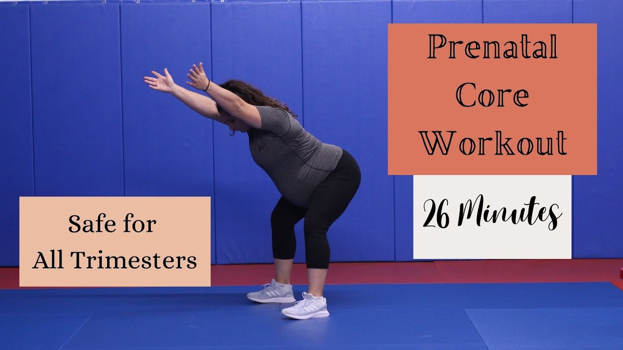 Prenatal Safe Core Workout | All Trimesters - YouTube