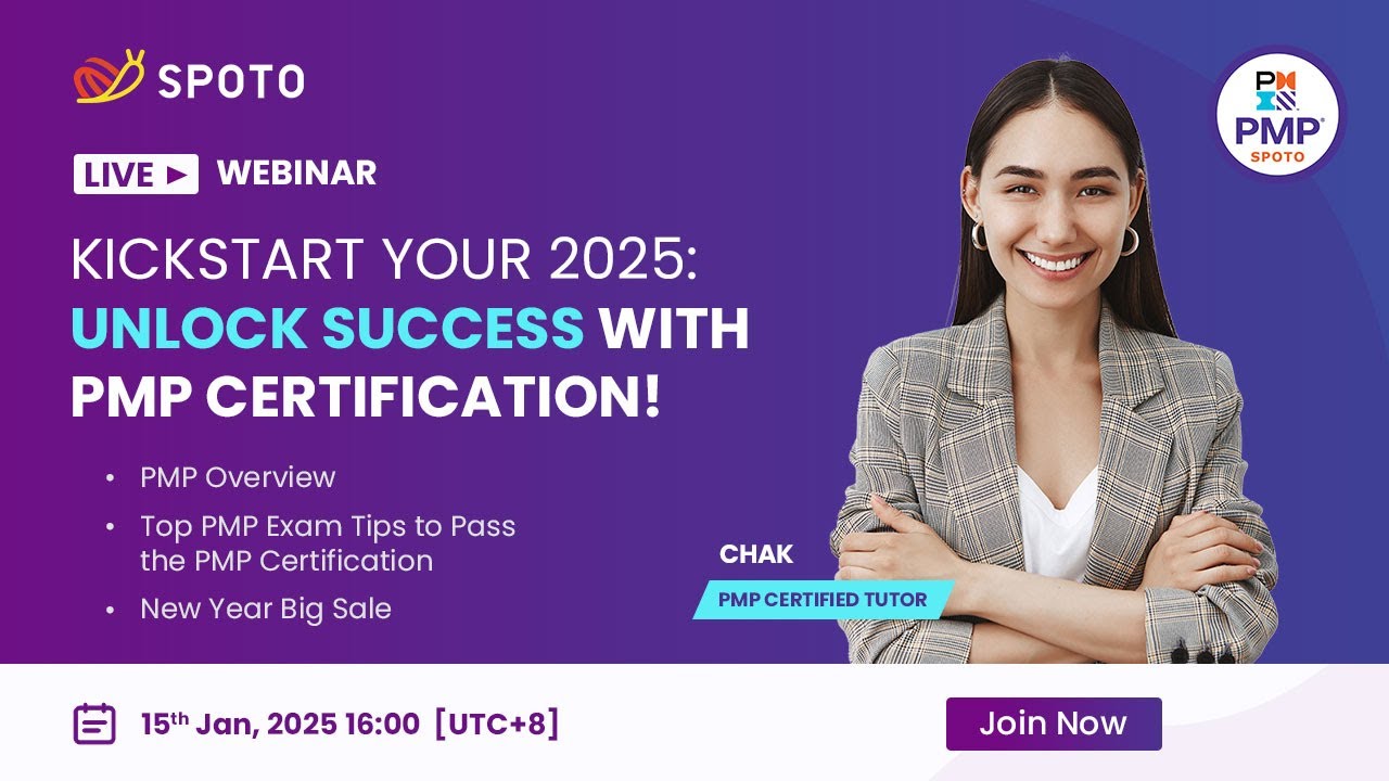 Kick Start 2025 with SPOTO🚀Unlock Success with PMP Certification Now🔝 ...