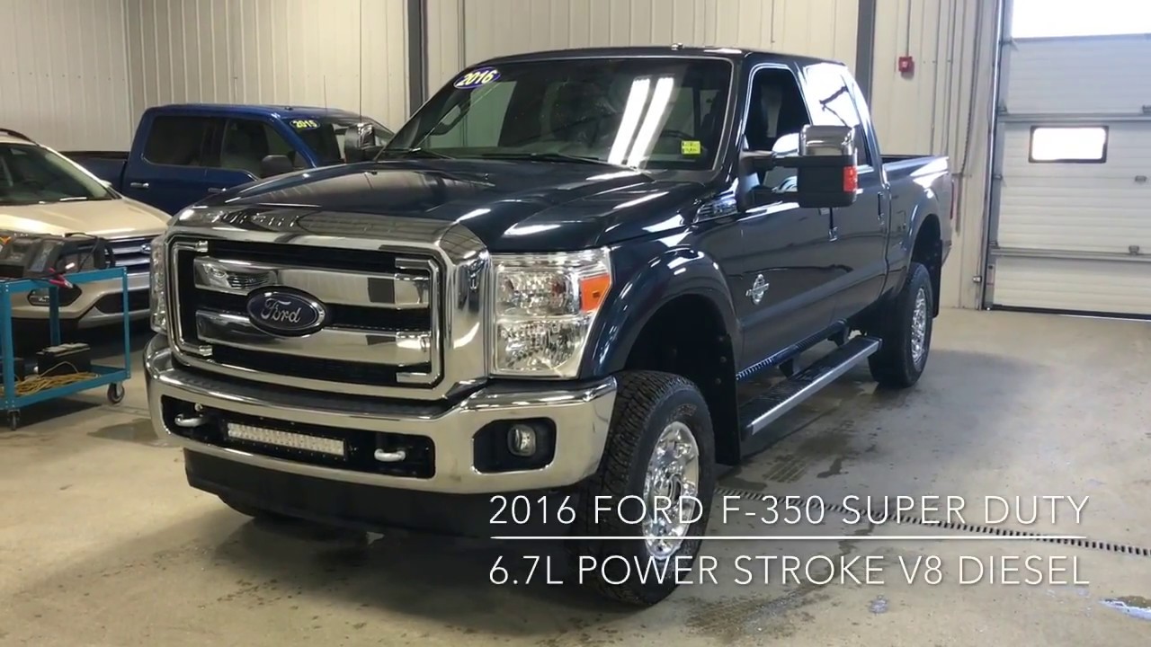 2016 Ford F-350 Super Duty Crew Cab 6.7L Power Stroke V8 Diesel - YouTube